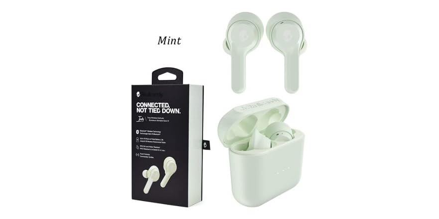 Skullcandy Indy True Wireless Bluetooth Earbuds (Mint)