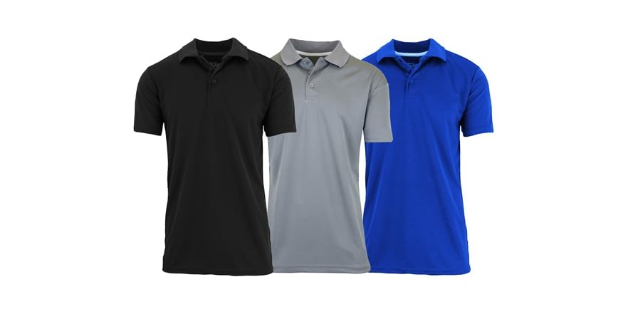 3PK-5PK Mens S/S Performance Polo