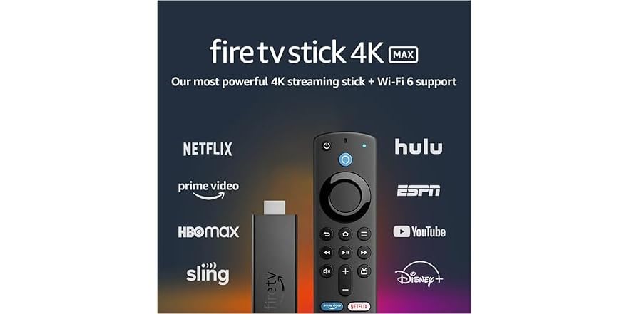 Amazon Fire TV Stick 4K Max (2021) with Remote (3rd Gen)