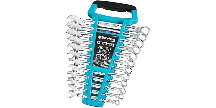 DURATECH 12-Piece Combination Wrenches Set, Metric