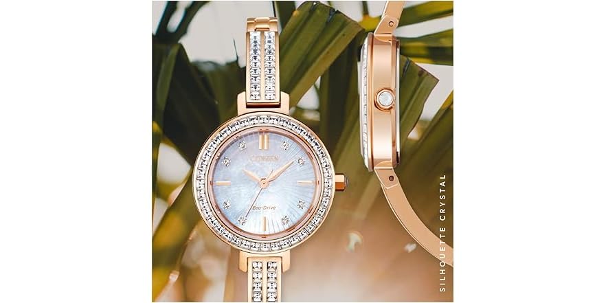 Citizen Women's Eco-Drive Dress Classic Crystal Bangle Watch