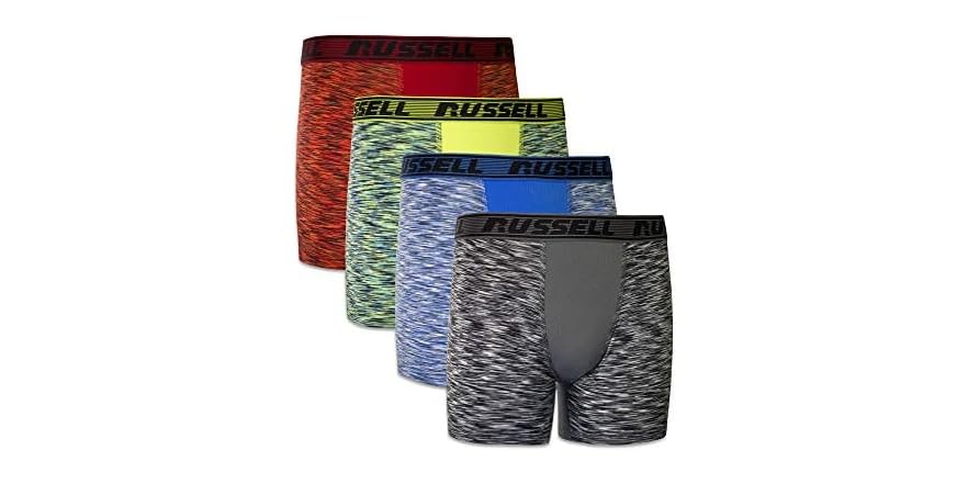 Russell Athletics Boys 4pk Boxer Briefs