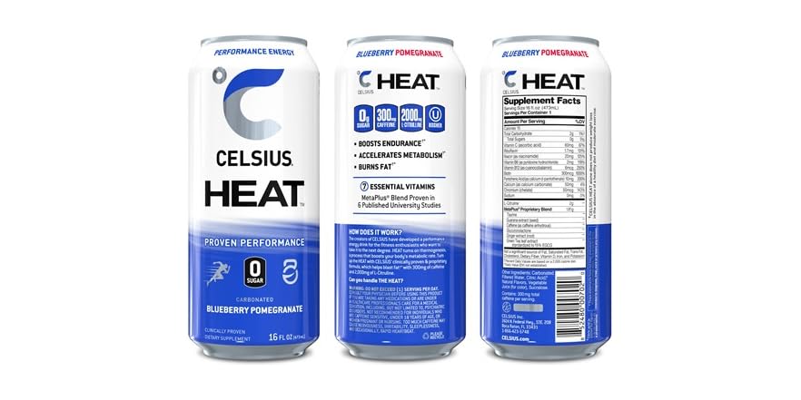 Celsius HEAT Blueberry Pomegranate