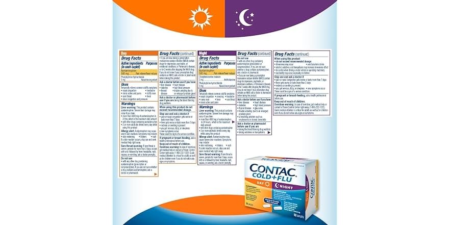 CONTAC Cold + Flu Maximum Strength 28ct