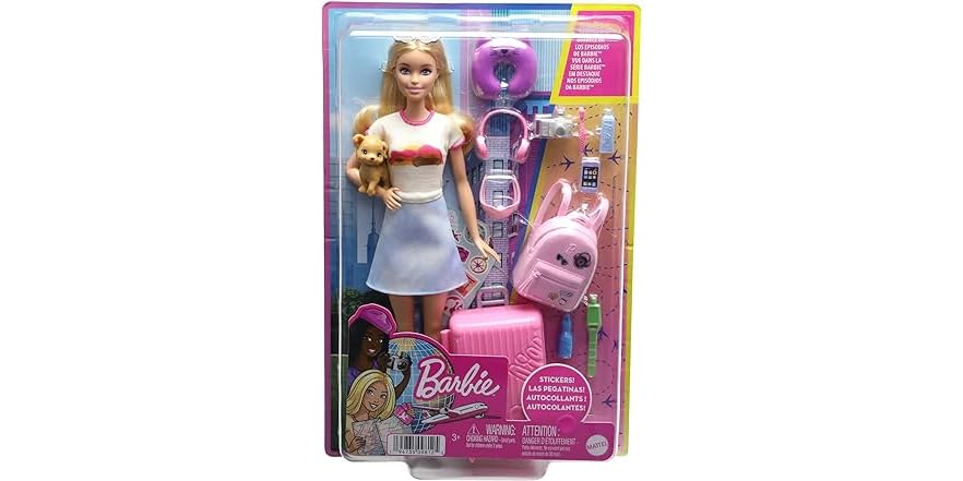 Barbie Doll & Accessories, Travel Set