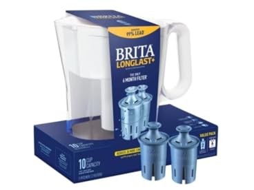 Brita 10 Cup Water Pitcher + 2 Filters
