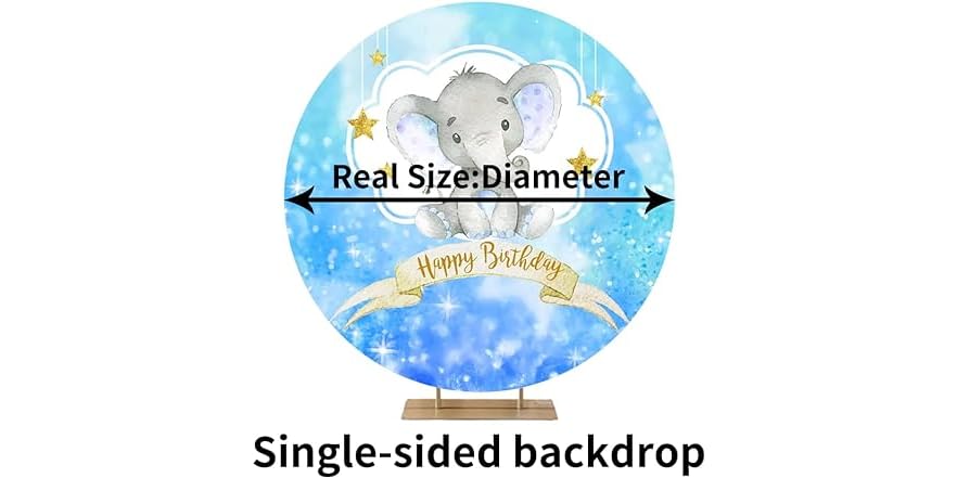 Happy Retirement Round Backdrop