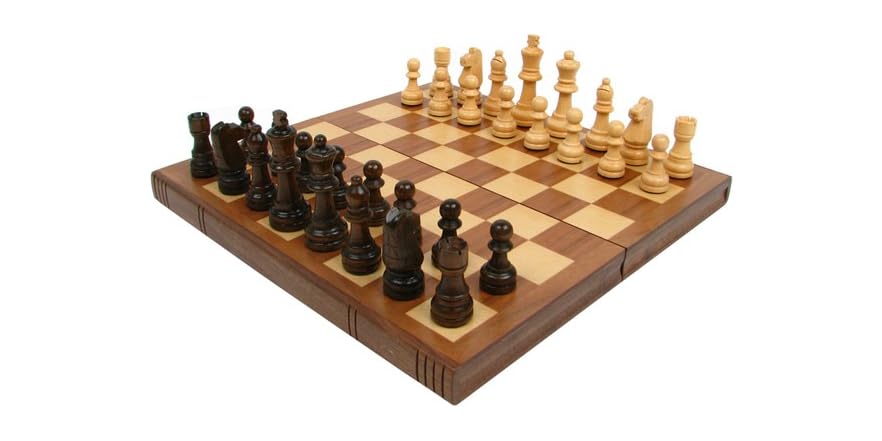 Trademark Walnut Book Style Chess Board