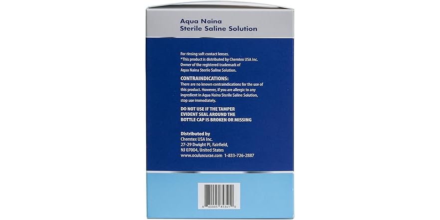 Aqua Naina Sterile Saline Solution 4oz 4pk