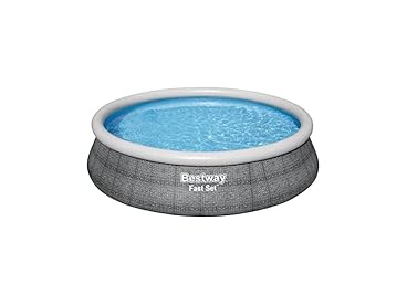 Bestway - Fast Set 15 Foot Round Inflatable Pool Set