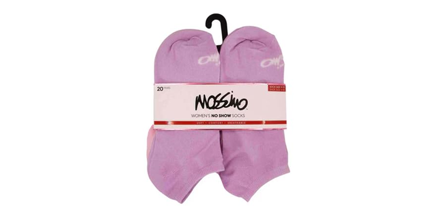 20-Pairs Mossimo No Show Socks