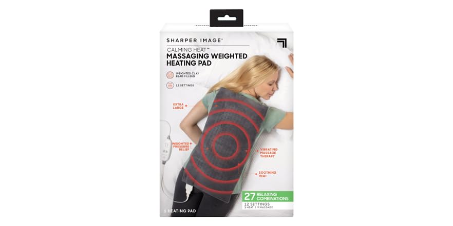 Sharper Image Calming Heat Ultra Deluxe Body Massager