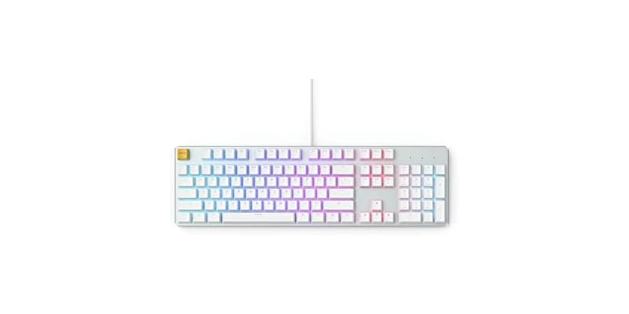 Glorious Gaming Full Size Prebuilt Keyboard White (Open Box)