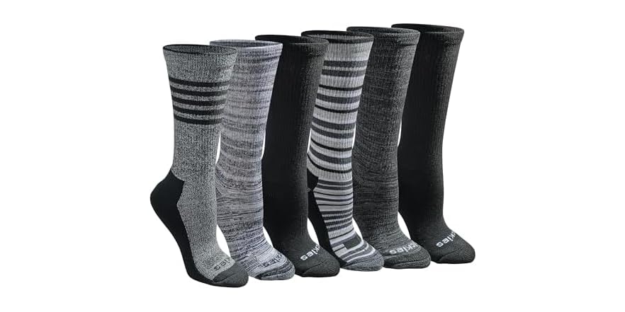 Dickies Women's Dri Crew Socks XL 6 pairs