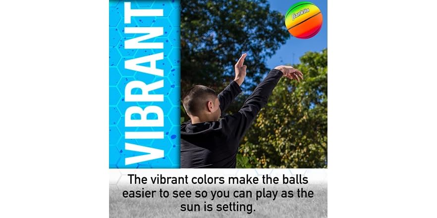 Franklin Kids' Rainbow Mini-Basketball