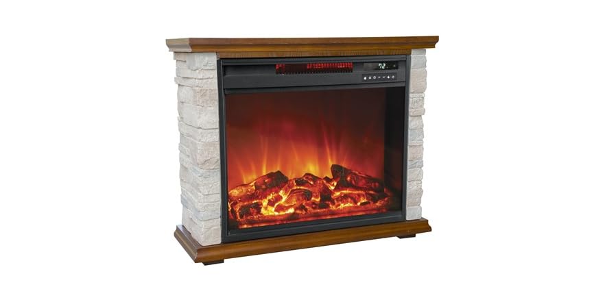 Lifesmart Stone Accent Fireplace Heater
