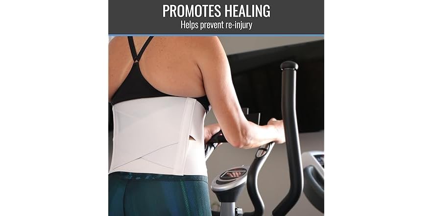 DMI Large Elastic Back Support Brace wit