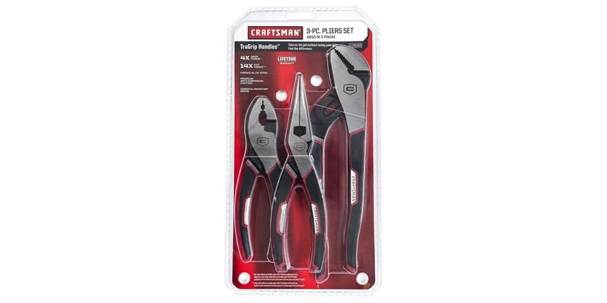 Craftsman 3-Piece Alloy Steel Pliers Set