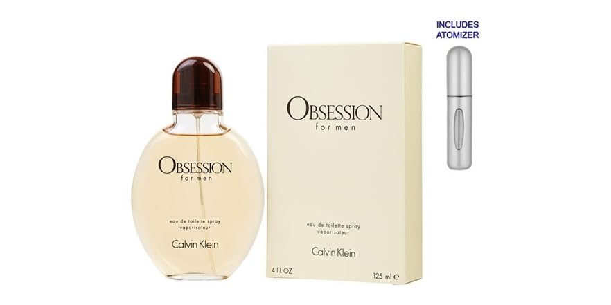 Obsession Men Calvin Klein EDT w Travel Atomizer