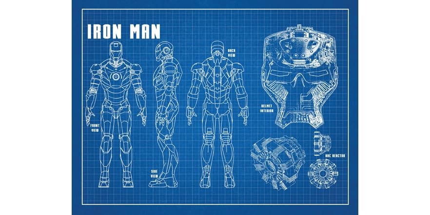 Iron Man Profile Screen Print