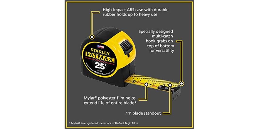 Stanley Tools 25 Ft Tape Measure