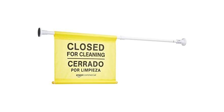 Closed For Cleaning Safety Hanging Sign