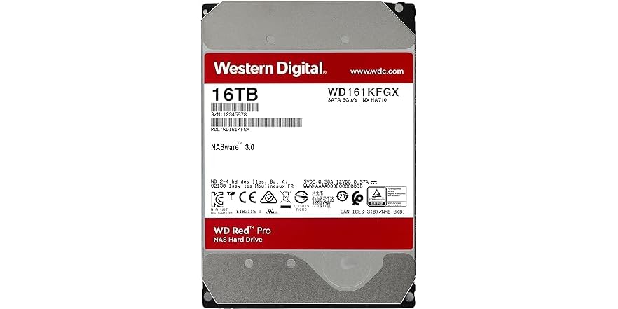 Western Digital 16TB Hard Drive