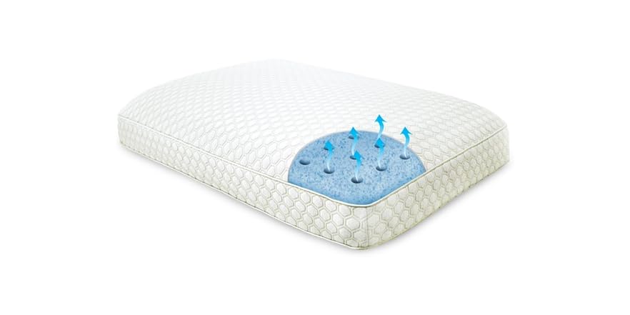 SensorPedic Gel-Infused Gusseted Memory Foam Pillow-3 Sizes