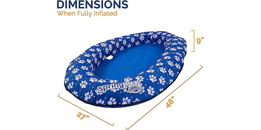 SwimWays Paddle Paws Spring Dog Float