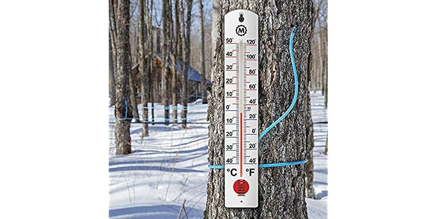 MARATHON Vertical Outdoor Thermometer