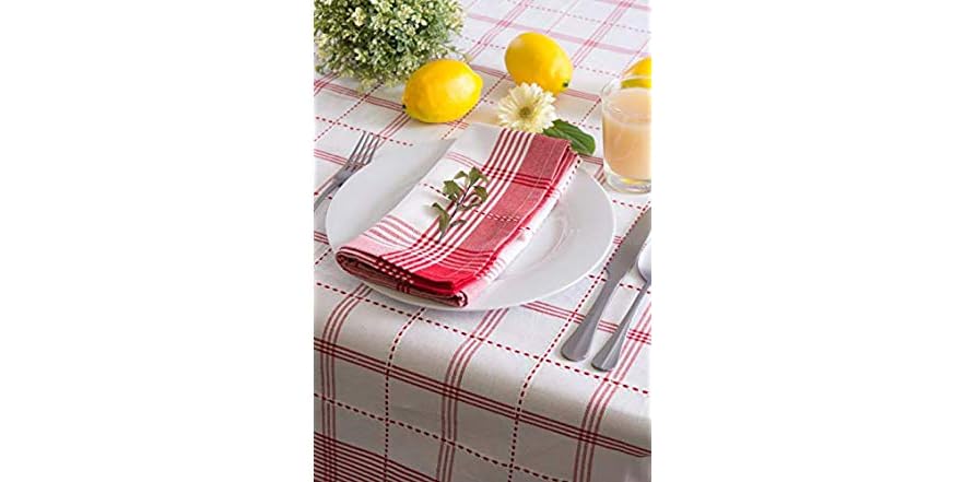 DII Color Pop Plaid 100% Cotton Table…