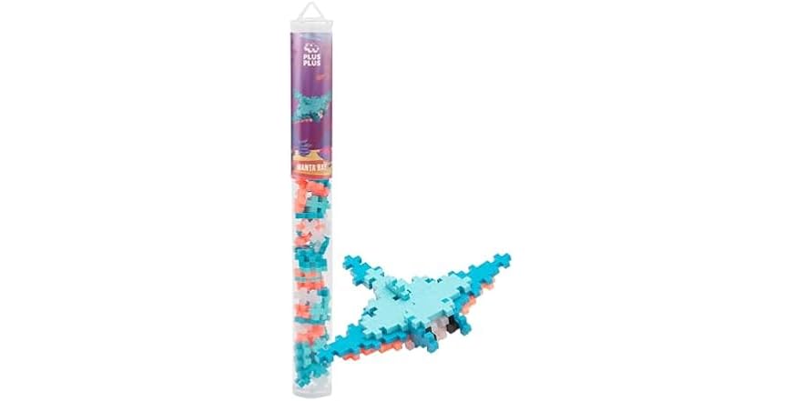 3D Manta Ray Figure Building Block Set