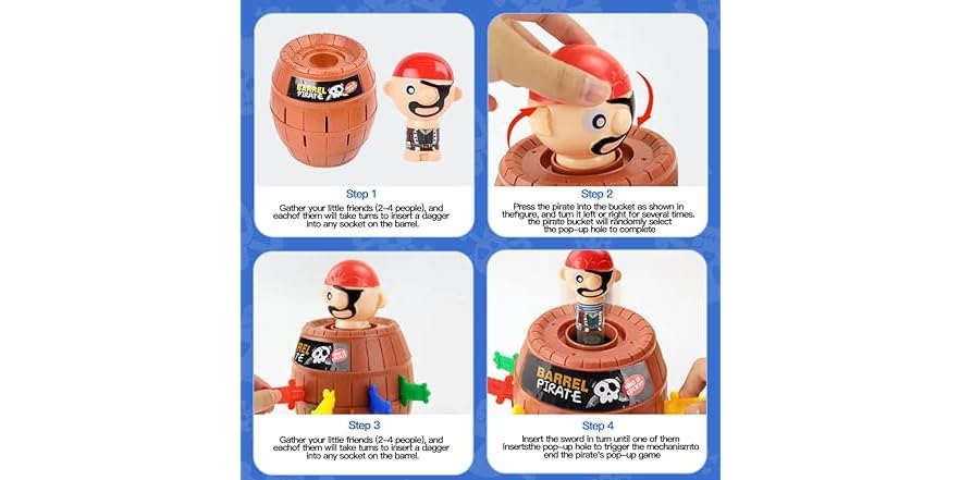 Pirate Popup Montessori Family Game