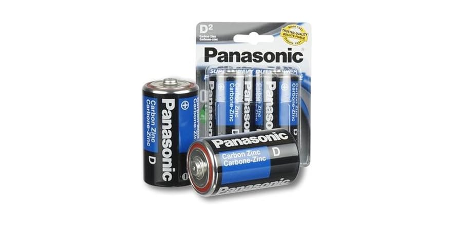 96 Pk Panasonic C or D Heavy Duty Batteries