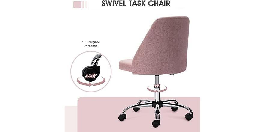 OLIXIS Office Armless Cute Modern Chair