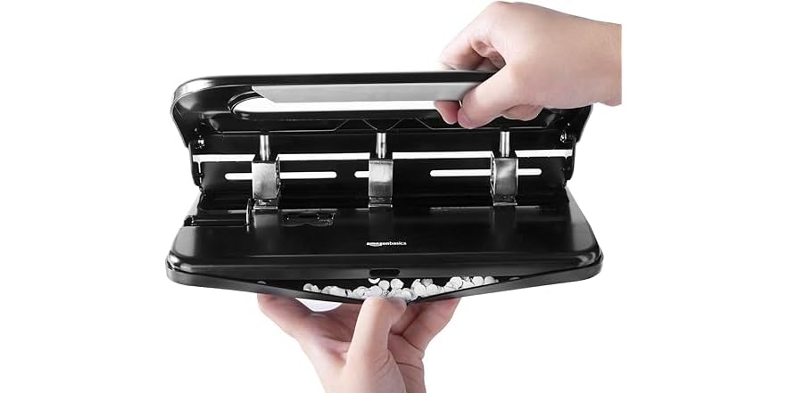 Amazon Basics 3-Hole Punch, Pack of 6