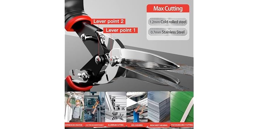 Heavy Duty Tin Snips Metal Sheet Cutter