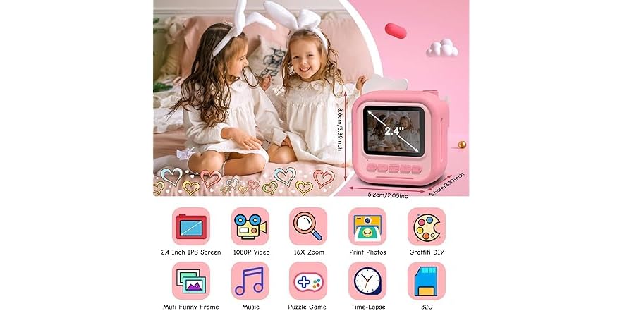 Hangrui Kids Camera Instant