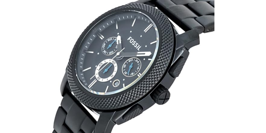 Fossil Black Stainless Steel Mens Watch