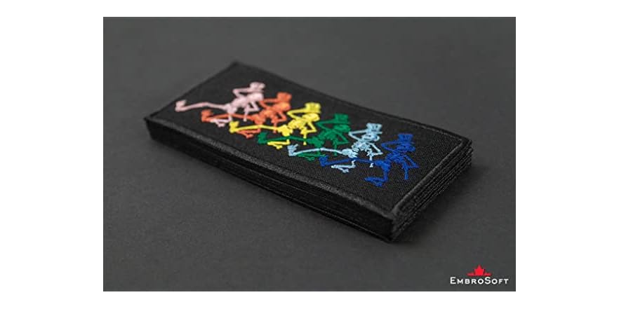 Dancing Skeletons Embroidered Patch