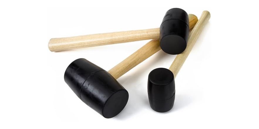 3-Piece Rubber Mallet Set