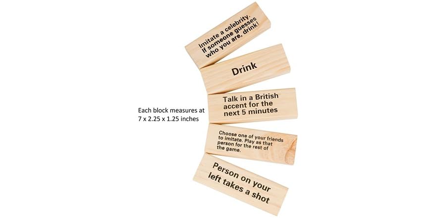 Giant Stacking Tower Drinking Game