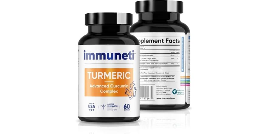 Immuneti - Turmeric Advanced Curcumin Complex 120 Capsules