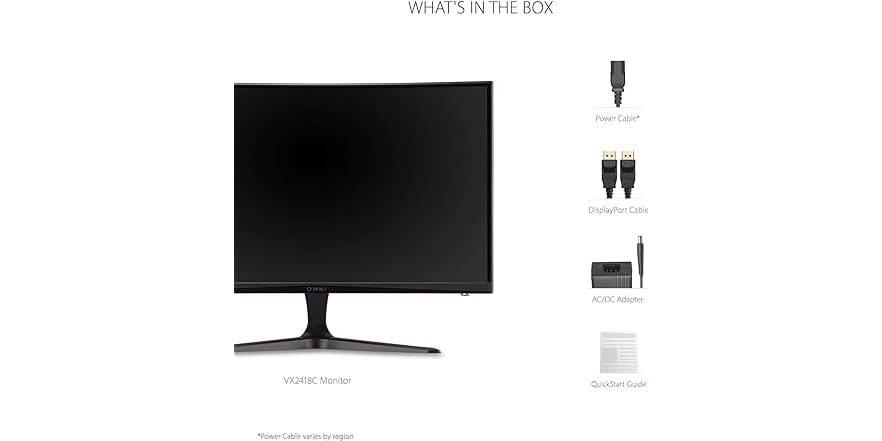 ViewSonic Omni VX2418C 24" Curved Gaming Monitor (S&D)