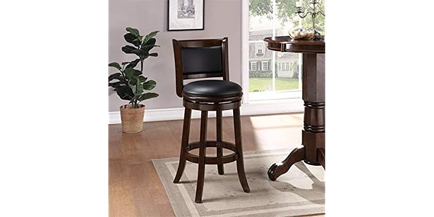 Boraam Augusta Bar Height Swivel Stool