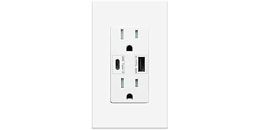 Micmi USB C Outlet Wall Dual High Speed