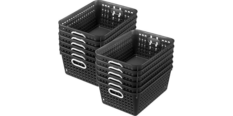 Stackable Mesh Plastic Baskets