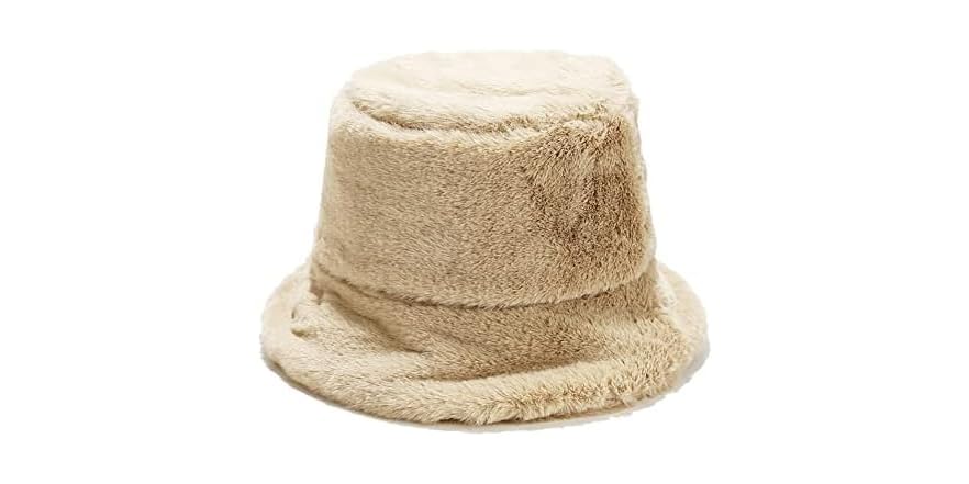 Women's Faux Fur Fuzzy Bucket Hat