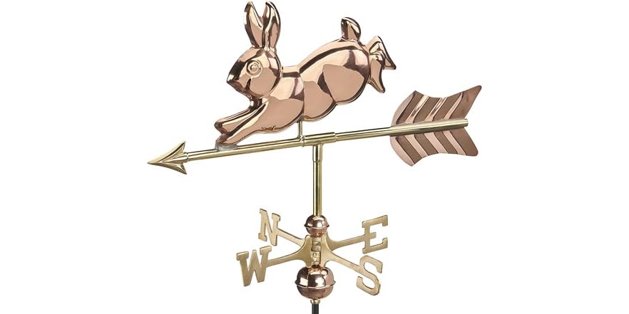 Rabbit Weathervane w/ Roof Mount: Your Choice