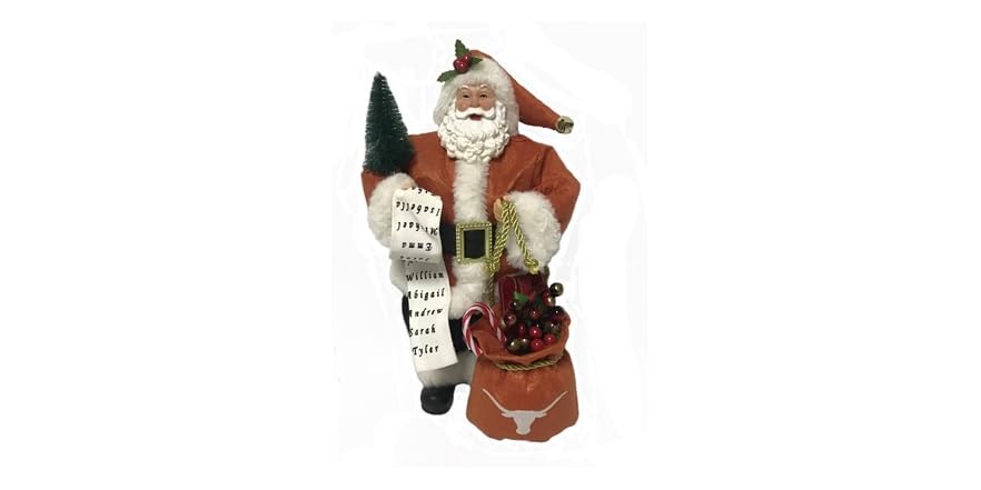 12" TEXAS LONGHORN SANTA